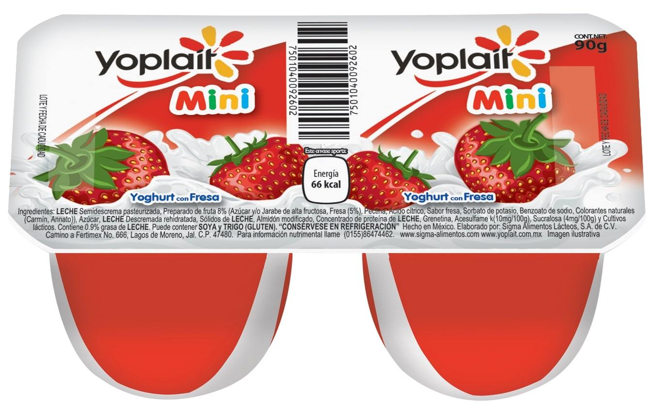 Yoghurt Mini Batido Fresa Yoplait 90 g